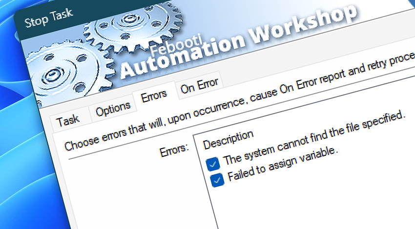 Stop Task All Events
